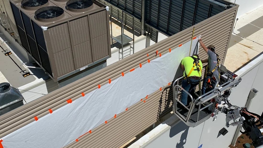 Emergency repair services for commercial signage installations